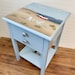 Beach End Table, Ocean End Table, Painted Beach Furniture, Coastal ...