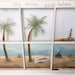 Beach Scene Window, Beach Painted Window, Old Window Art, Coastal ...