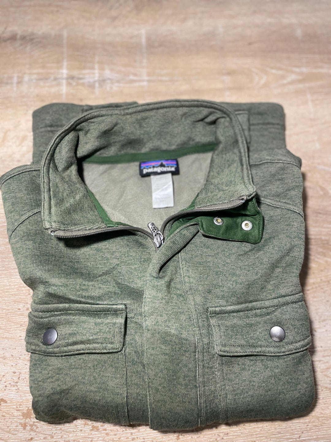 Patagonia Better Sweater Knit Field Jacket Men's L Size Full Zip Army ...