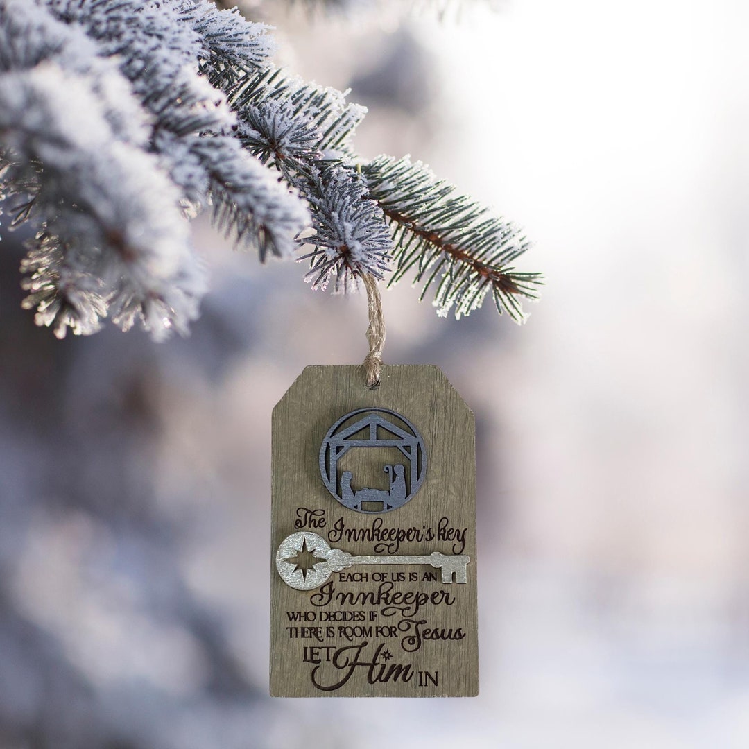 Innkeepers Key Jesus Manger Christmas Ornament Holiday Gift Laser Cut ...