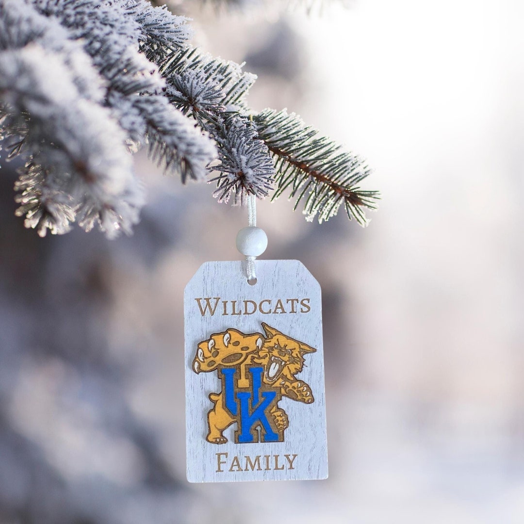 Kentucky Wildcats Family Christmas Ornament Holiday Gift Laser Cut Wood ...