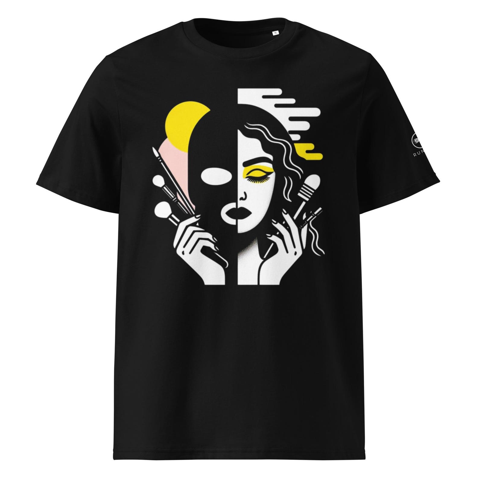 Double Face Makeup Artist T-shirt Unisex Organic Cotton T-shirt - Etsy