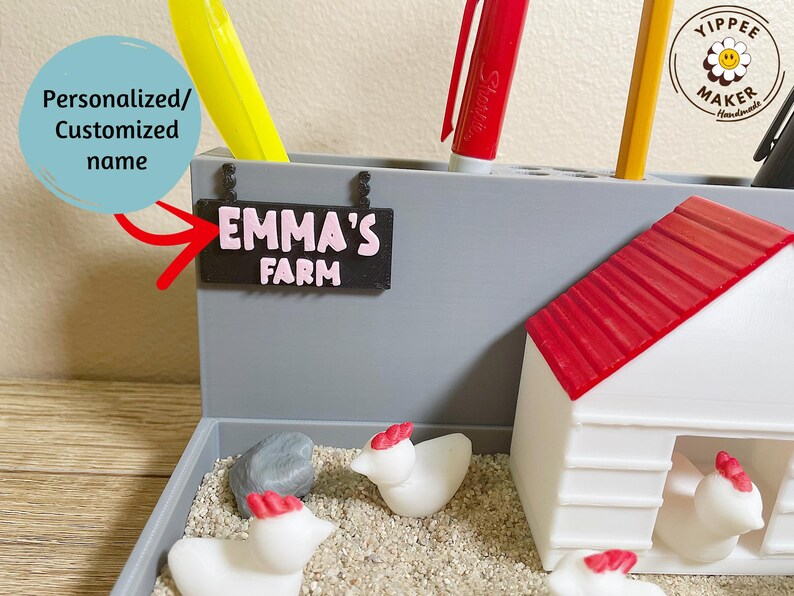 Chicken Zen Garden Desk Organizer: Farm DIY Kit - Etsy