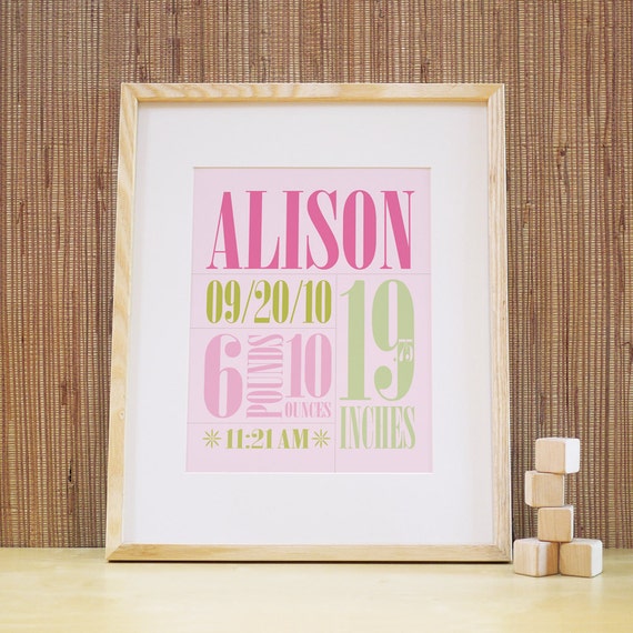 Items Similar To Personalized Baby Art Kids Wall Art Wall Decor For