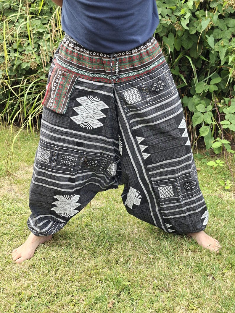 Boho Hippie Harem Aladdin Trousers Samurai Festival Pants or Yoga ...