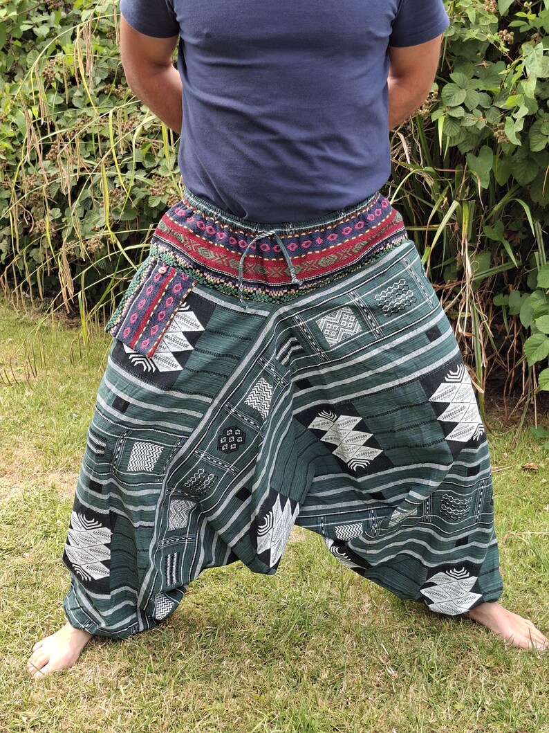 Boho Hippie Harem Aladdin Trousers Samurai Festival Pants or Yoga ...