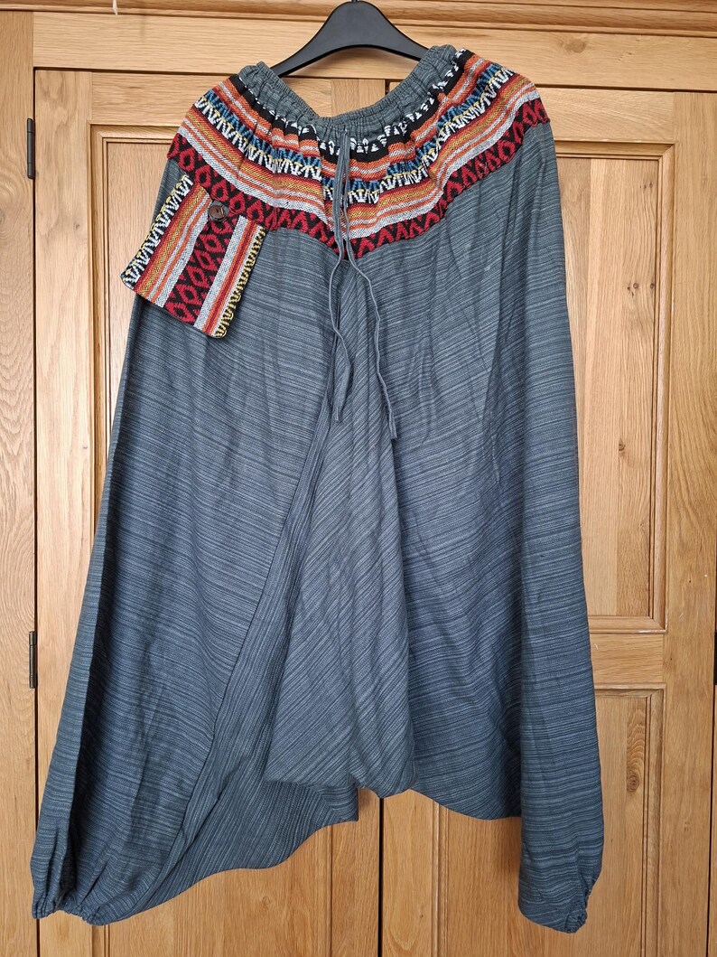Boho Hippie Harem Aladdin Trousers Samurai Festival Pants or Yoga ...