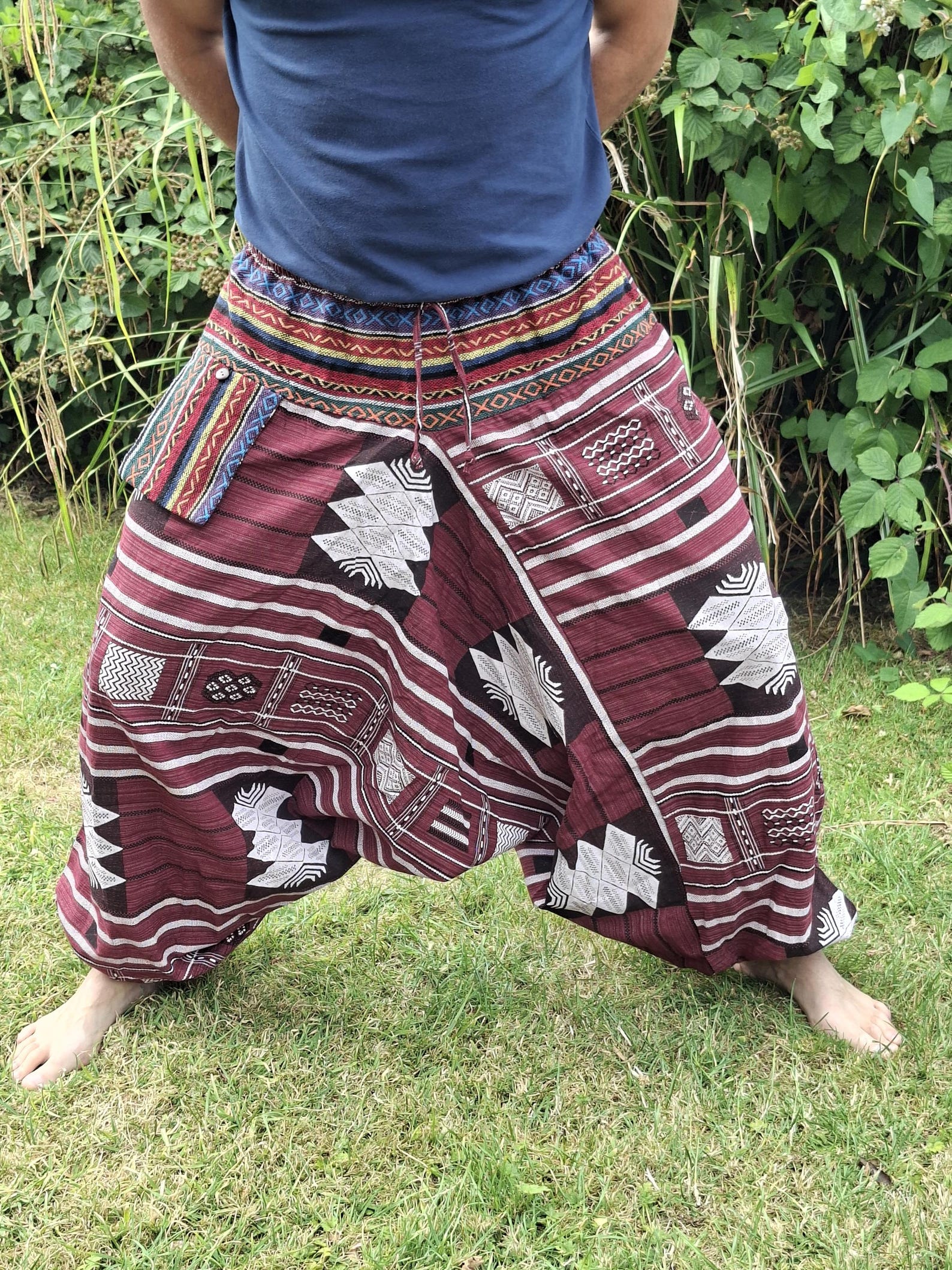 Boho Hippie Harem Aladdin Trousers Samurai Festival Pants or Yoga ...