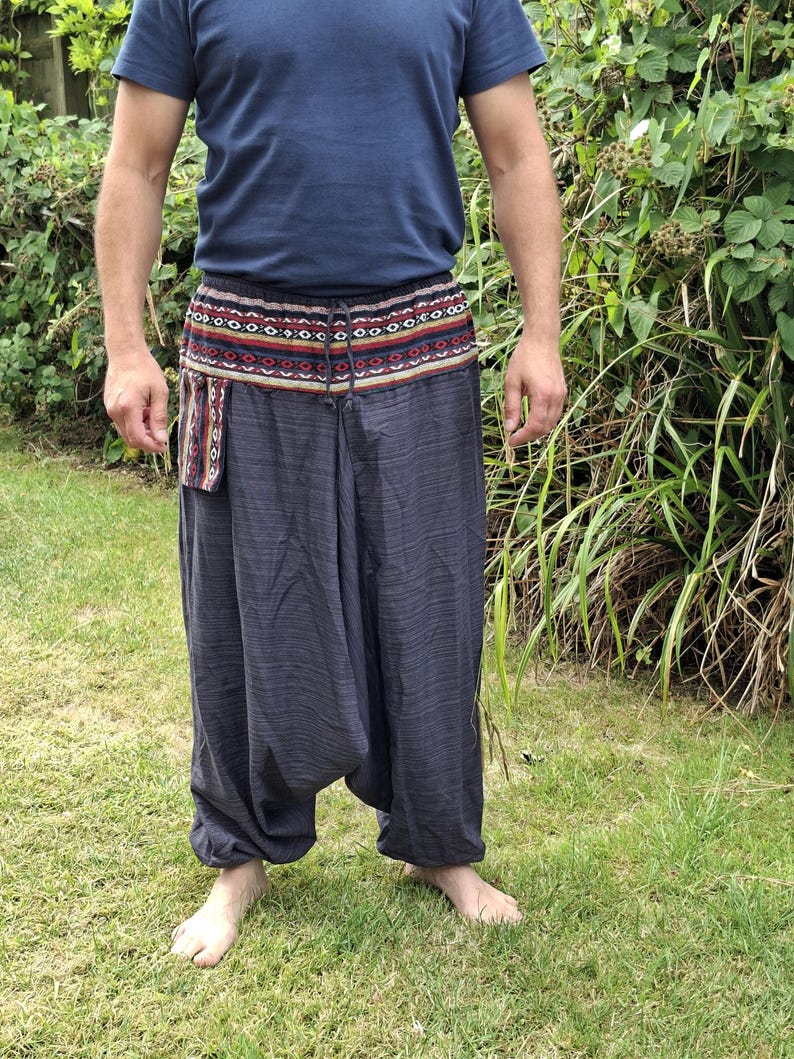 Boho Hippie Harem Aladdin Trousers Samurai Festival Pants or Yoga ...
