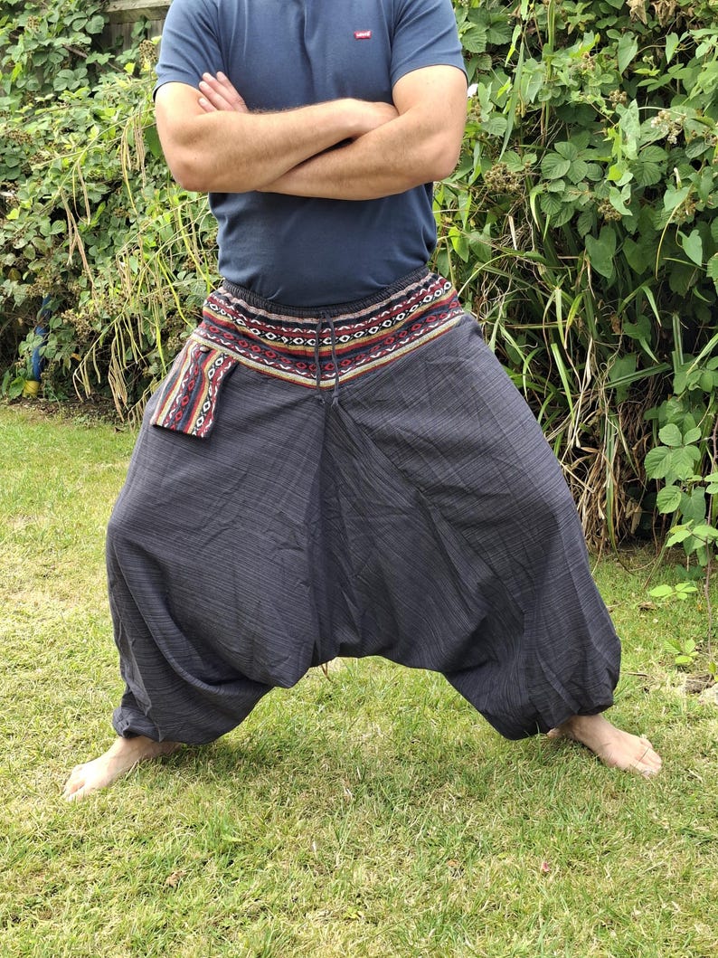 Boho Hippie Harem Aladdin Trousers Samurai Festival Pants or Yoga ...