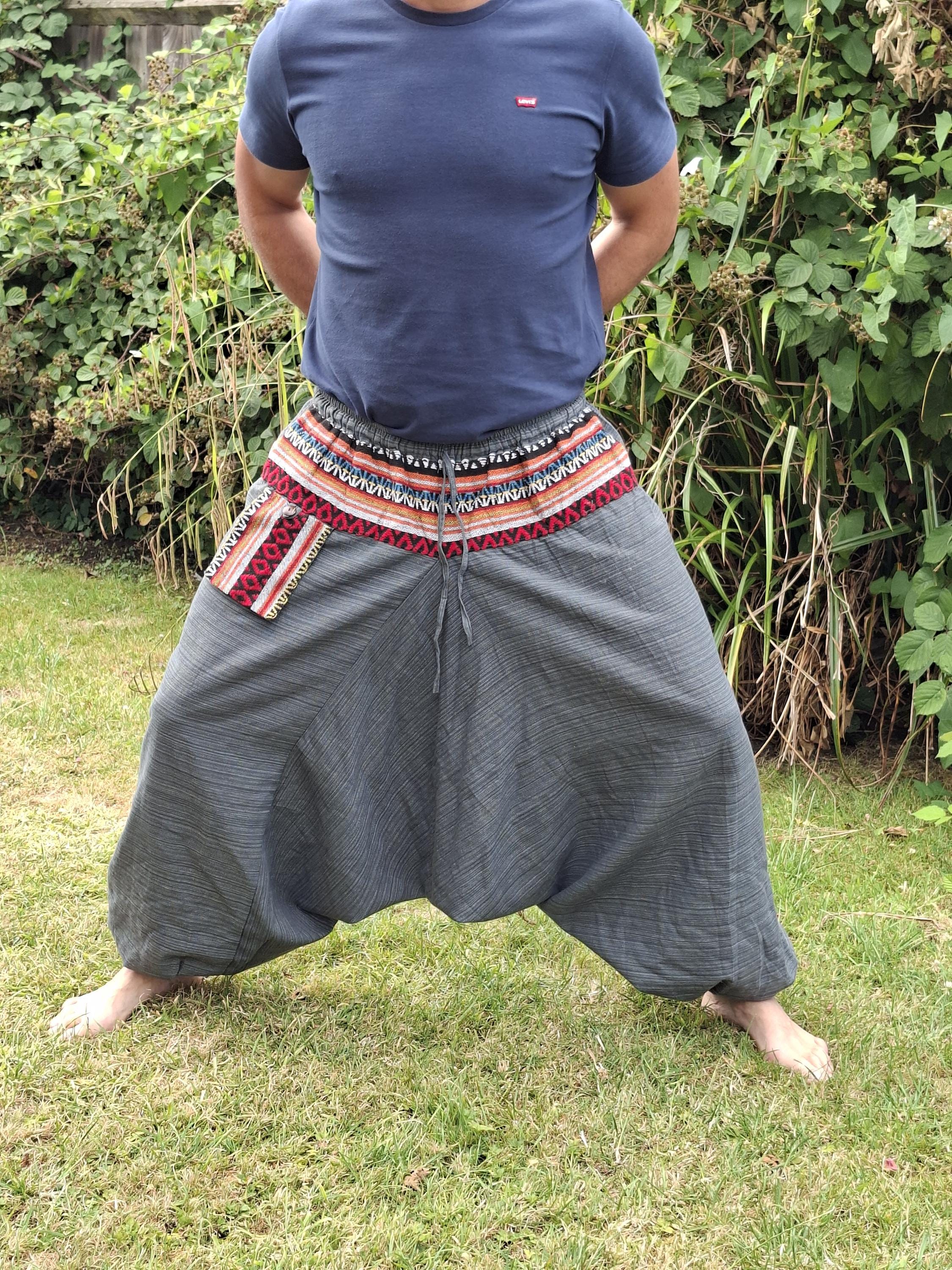 Boho Hippie Harem Aladdin Trousers Samurai Festival Pants or Yoga ...