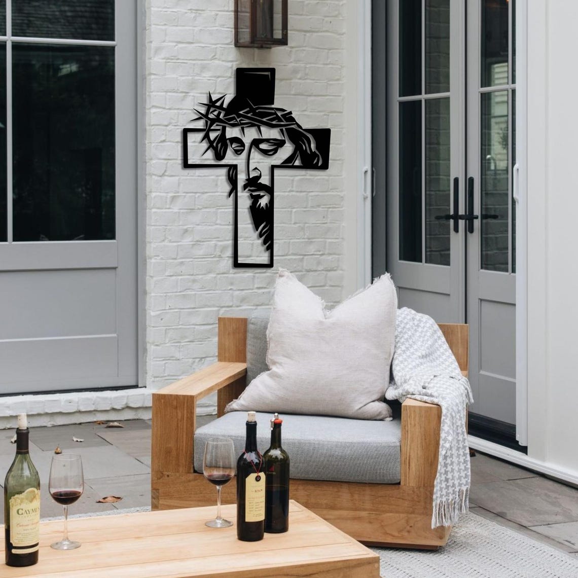 Crucifixion of Jesus Christ on a Cross Metal Sign Jesus Cross Crucifix ...