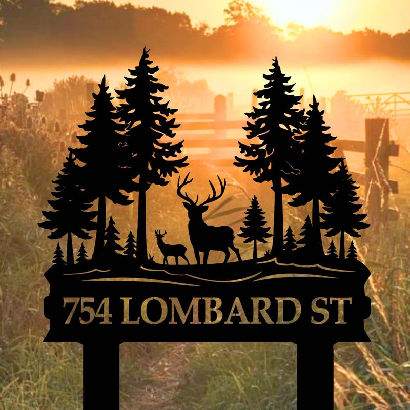 Hanging Address Sign - Etsy