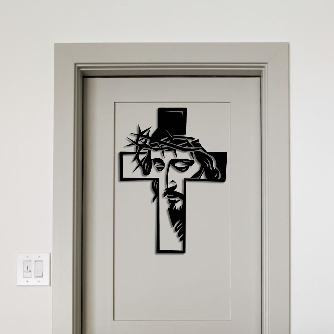Crucifixion of Jesus Christ on a Cross Metal Sign Jesus Cross Crucifix ...