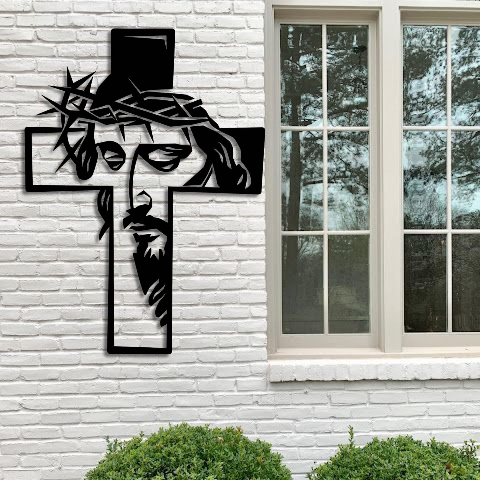 Crucifixion of Jesus Christ on a Cross Metal Sign Jesus Cross Crucifix ...