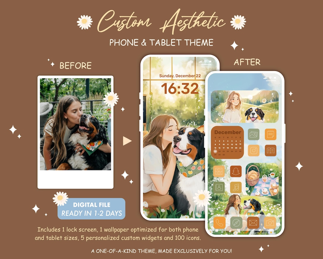 Custom Digital Phone and Tablet Themes: Personalized Wallpapers ...