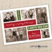 Traditional Holiday Card Five Picture Digital Design 5x7 or - Etsy