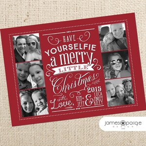Have Yourselfie a Merry Little Christmas Digital Card Design 5x7 - Etsy