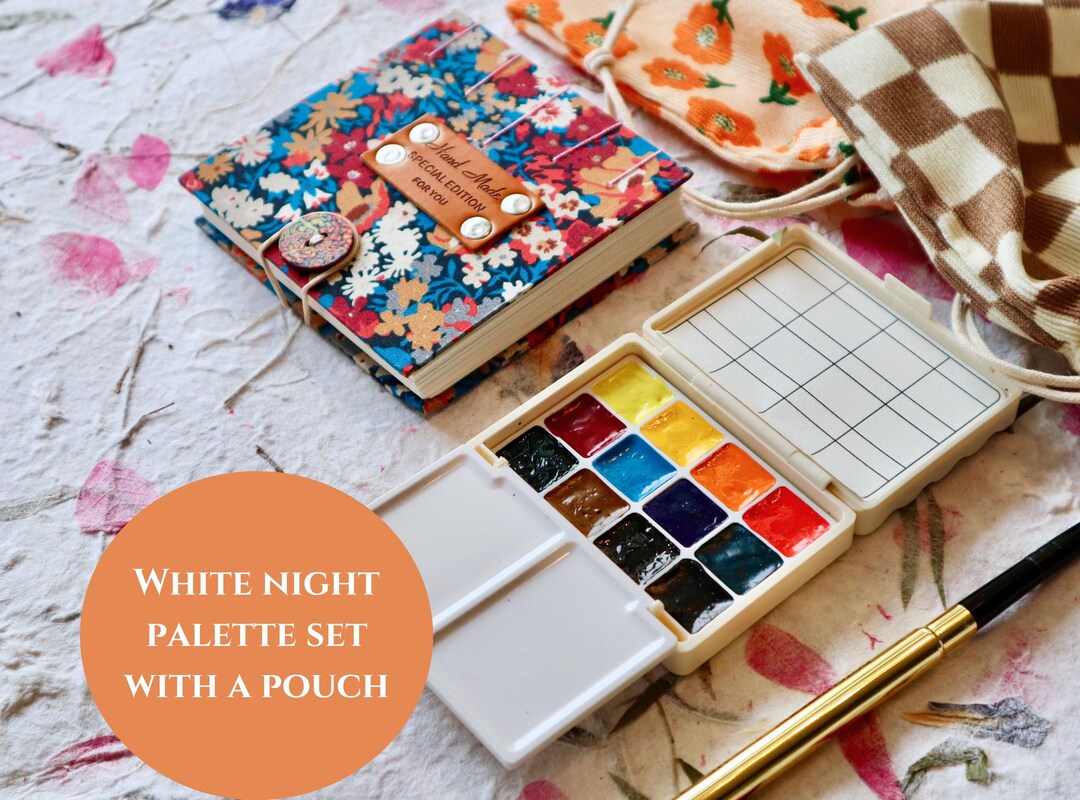 Travel Watercolor Bundle – White Nights Set + Best-selling Brush ...