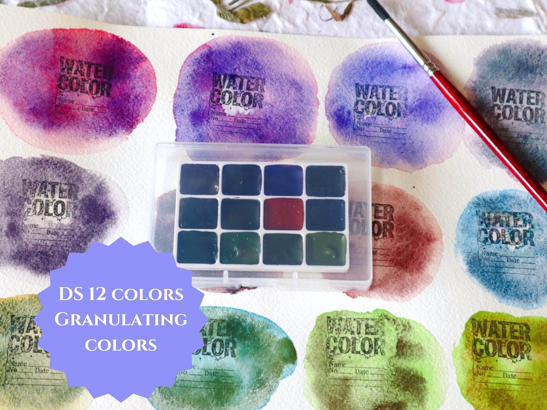 Daniel Smith 12 Granulating Colors | Handmade Watercolor Set | 0.8ml in ...
