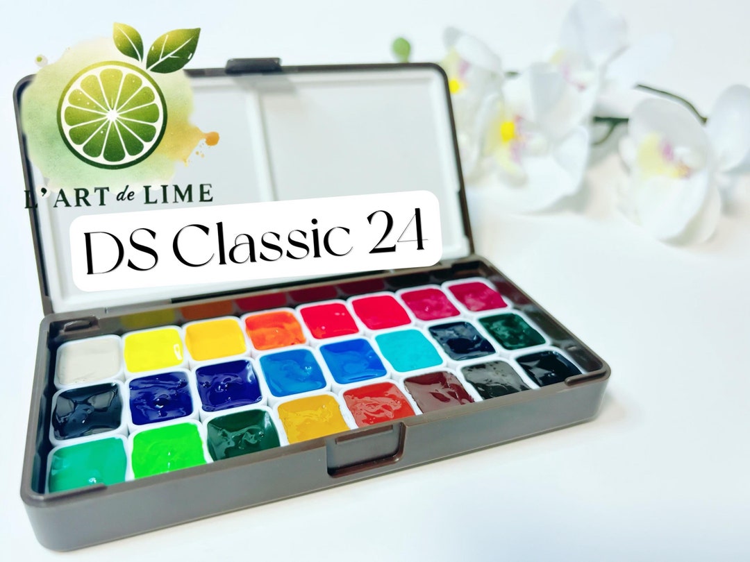 DS 24 Colors Watercolor Paint - Repackaged Mini Pans - Travel Pans 0 ...
