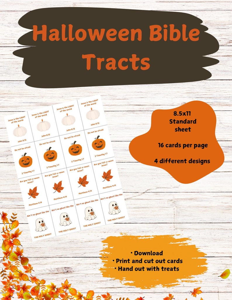 Christian Halloween Tracts - Etsy