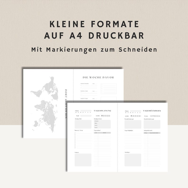 Reiseplaner deutsch | Reiseplaner digital | Reisetagebuch download ...