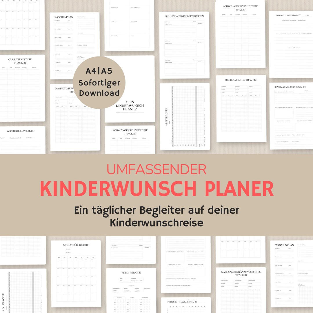 Child Wish Planner | Child Wish Diary | Baby Planner | Natural Family ...