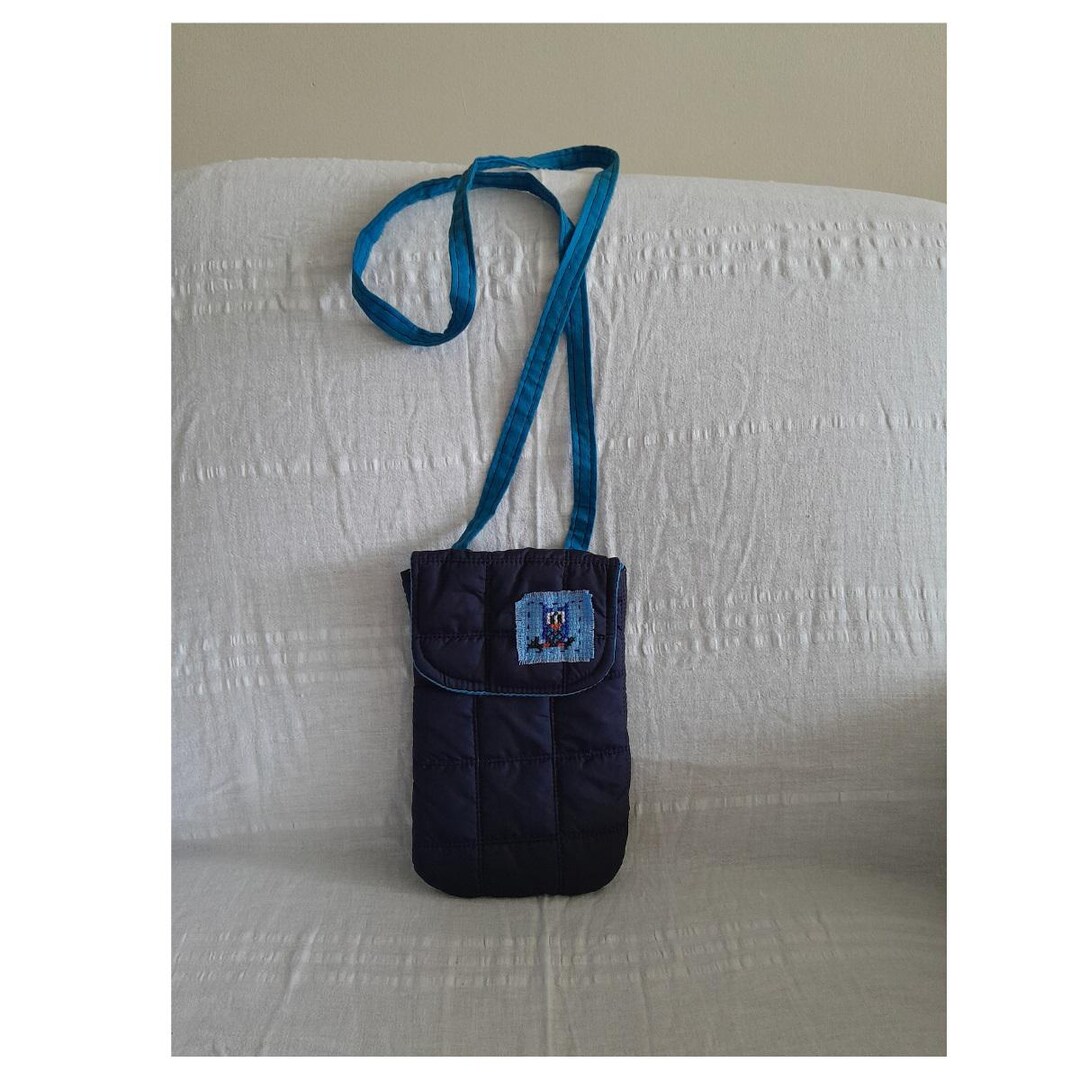 Handmade Puffer Crossbody Phone Bag, Smartphone Case, Wallet for Cell ...