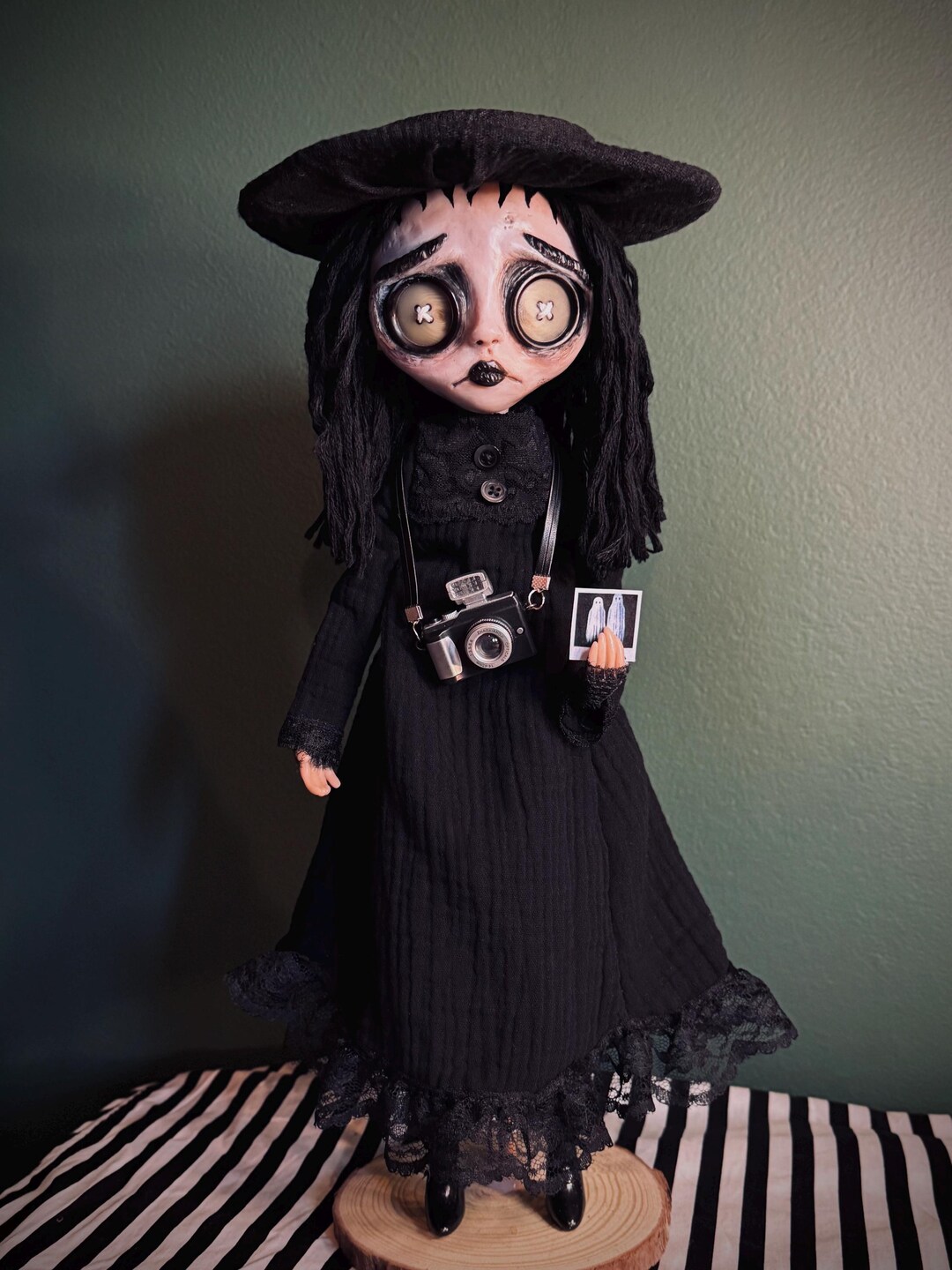 Lydia Deetz Beetlejuice Art Doll - OOAK Doll - Tim Burton, Puppet, Dark ...