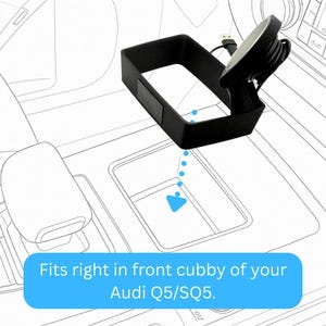 Ergonomic Angled Phone Charger Mount for Audi Q5/SQ5/A5/A4 B9.5 (2020 ...