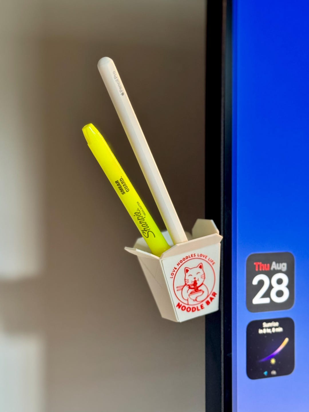 Noodle Bar Mini Takeout Box - Stick-on Pen Holder & Tiny Vase | Cute ...