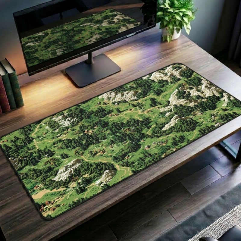 Pixel Map Desk Mat - Etsy