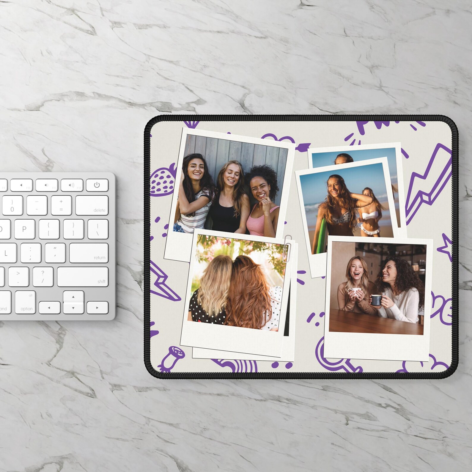 Custom Mouse Pad, Personalized Photo Mousepad XL, Girl Desk Mat, Desk ...