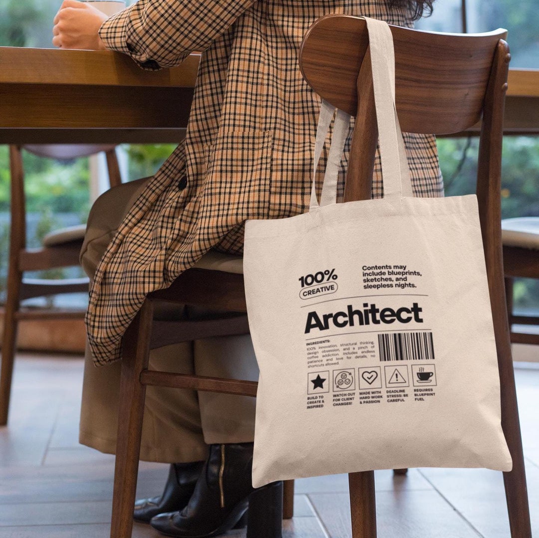 Architect Tote Bag Perfect Architect Gift, Cotton Canvas Handbag ...