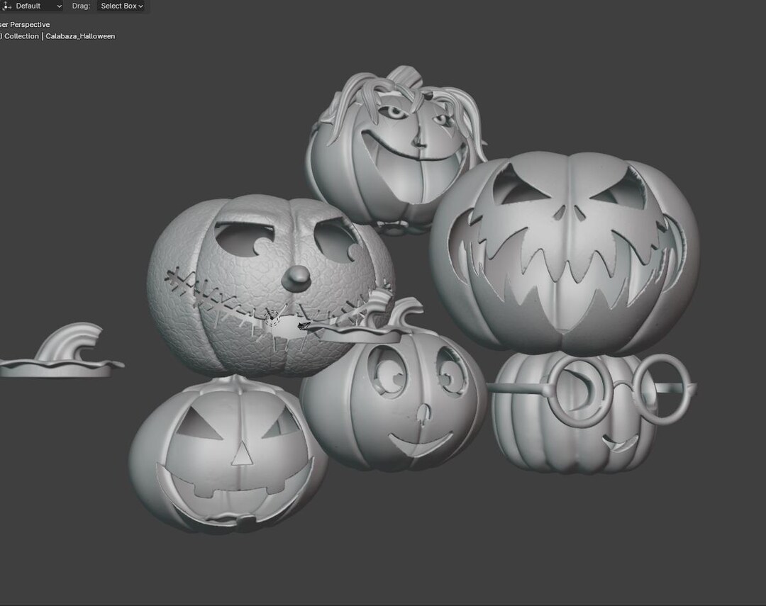 7 Pcs Halloween, 3D STL File, for 3D Printer ,3D Print Model Gift Movie ...