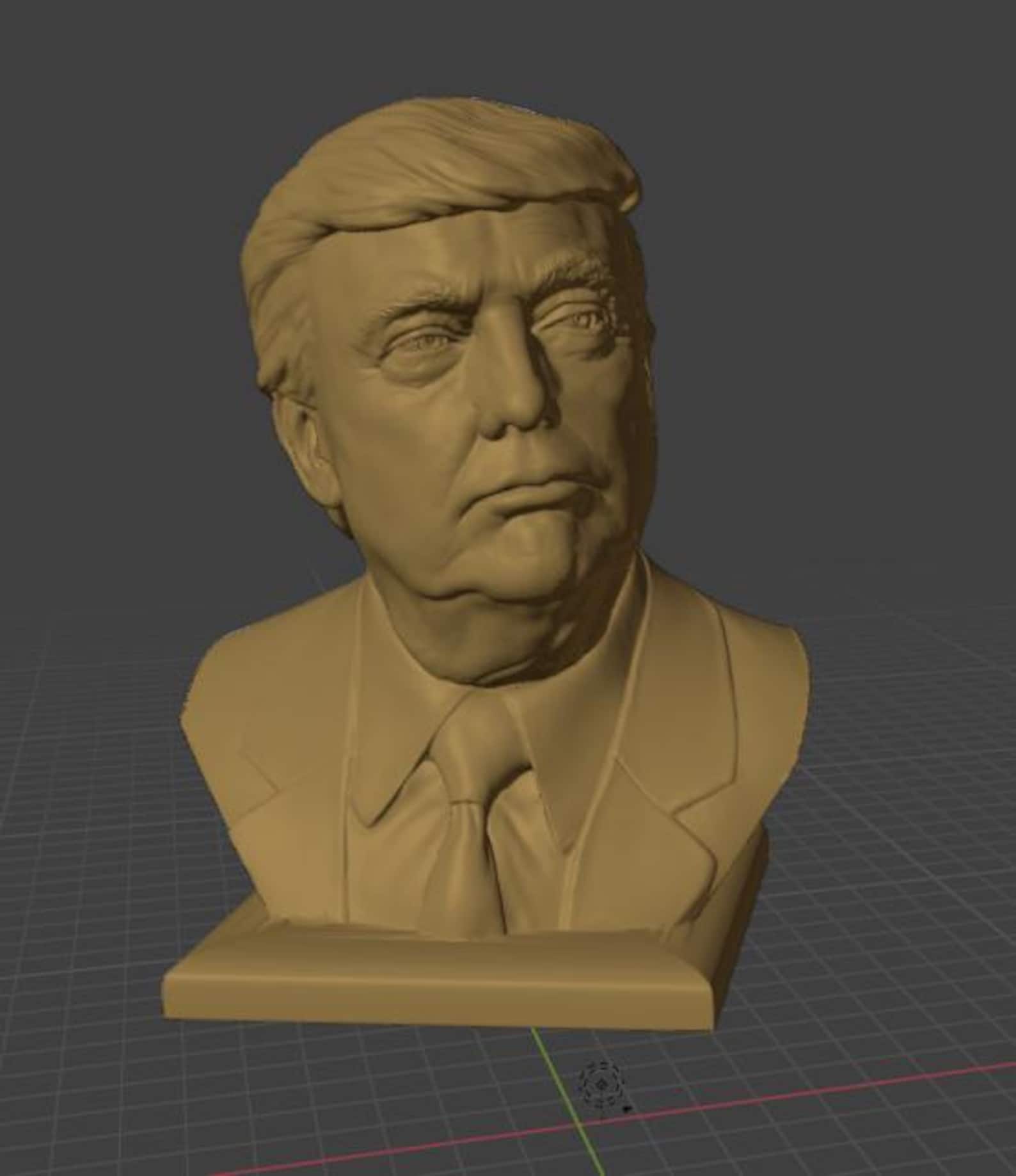 Trump Sculpture, Trump Bust, 3D STL File, for 3D Printer ,3D Print ...