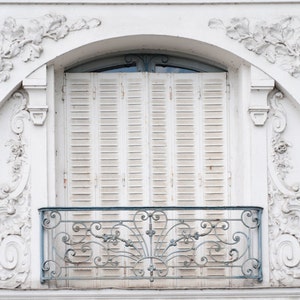 Paris Photography Le Petit Balcon, Paris, France, Arched White Window ...