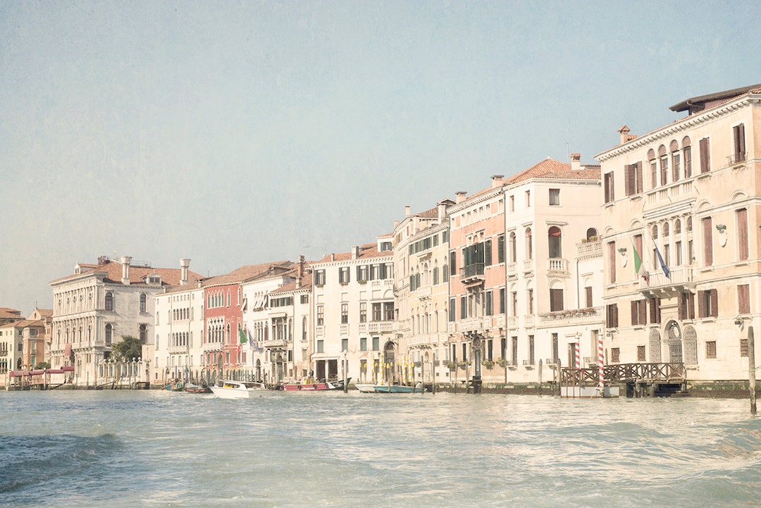 Venice Photography - the Grand Canal in Venice, Italy Travel Photograph ...