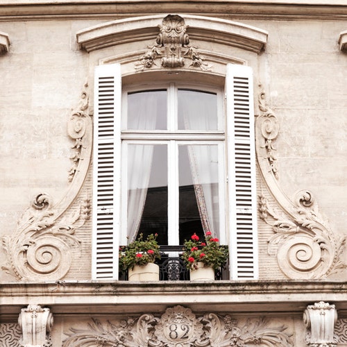 Paris Window Photography Le Fenetre French Home Decor - Etsy