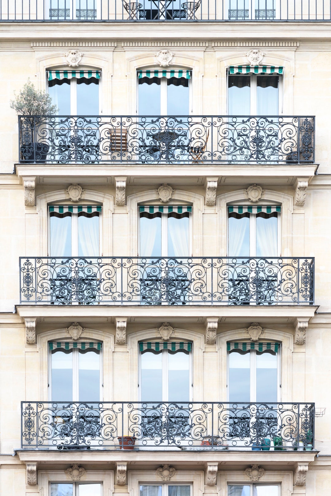 Paris Photograph - Balconies on Rue De Vaugirard, Paris Windows, Paris ...