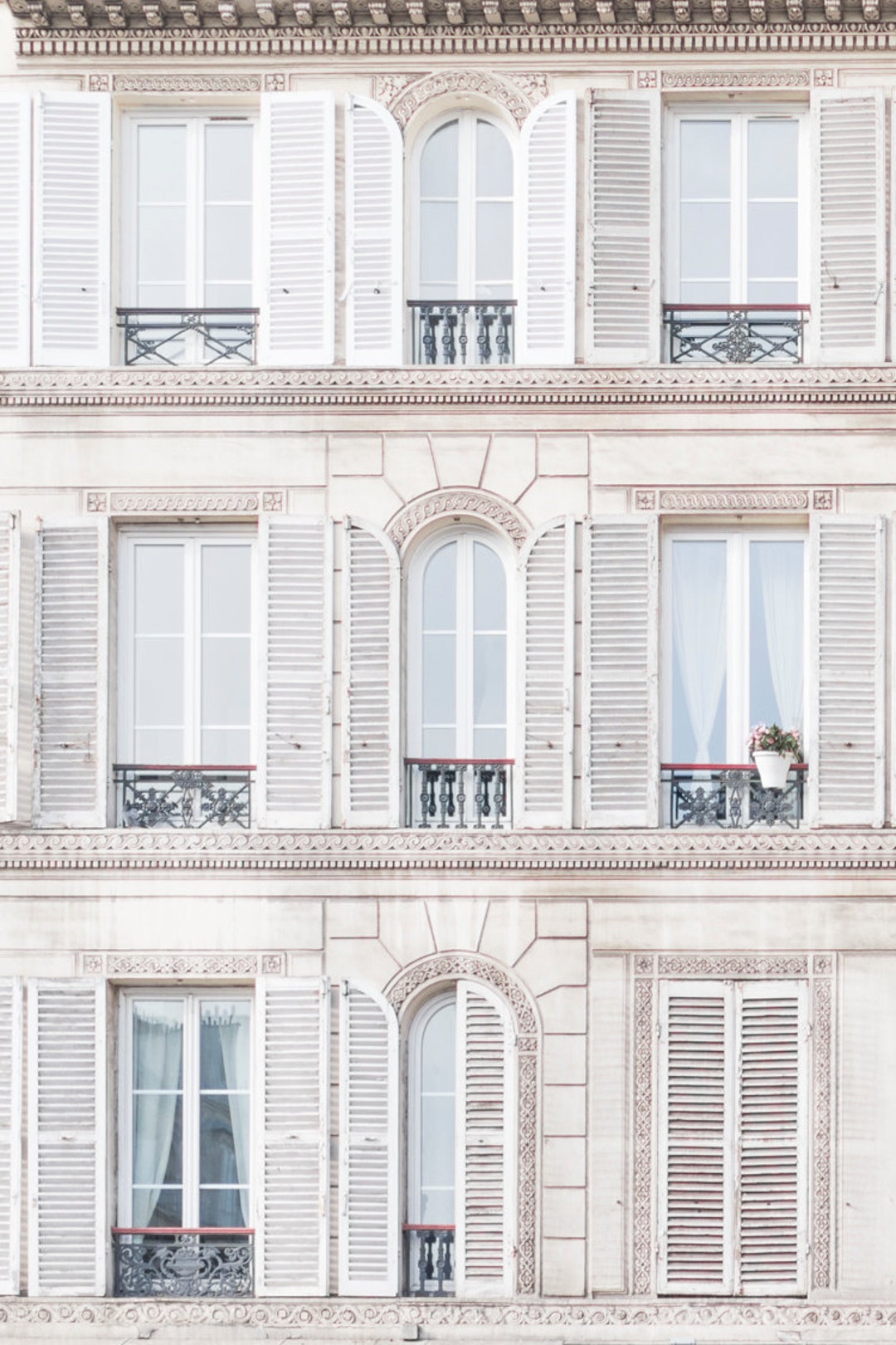 Paris Architecture Photograph - Windows and Shutters, Travel ...