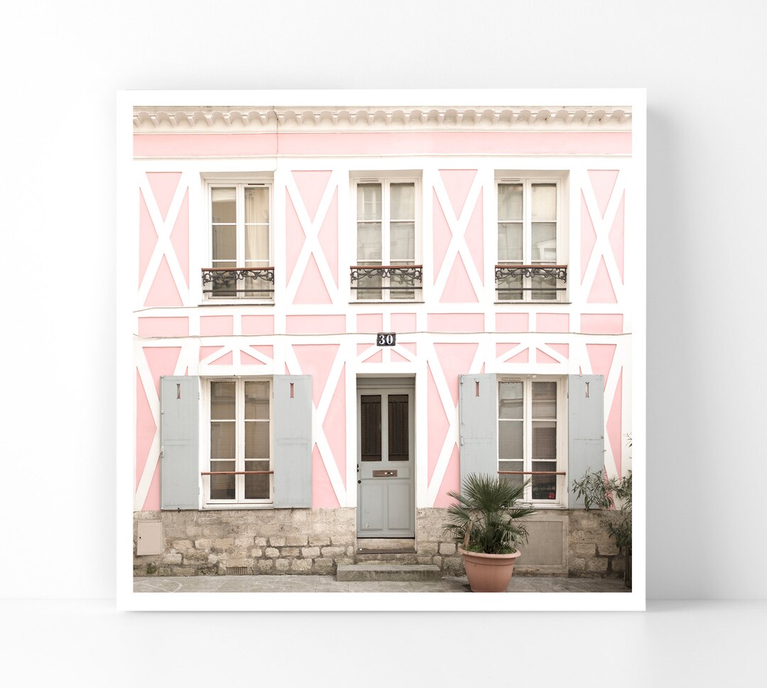Paris Photography Pink House on Rue Cremieux, 5x5 Paris Fine Art ...