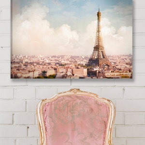 Paris Photo Canvas, Paris Above the Clouds, Eiffel Tower Fine Art ...