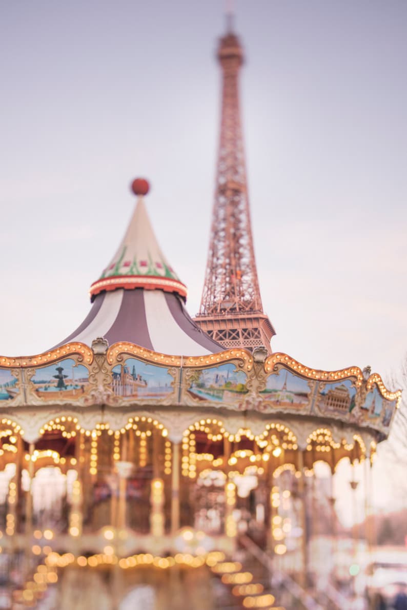 Paris Photography Evening Magic in Paris French Travel Fine - Etsy