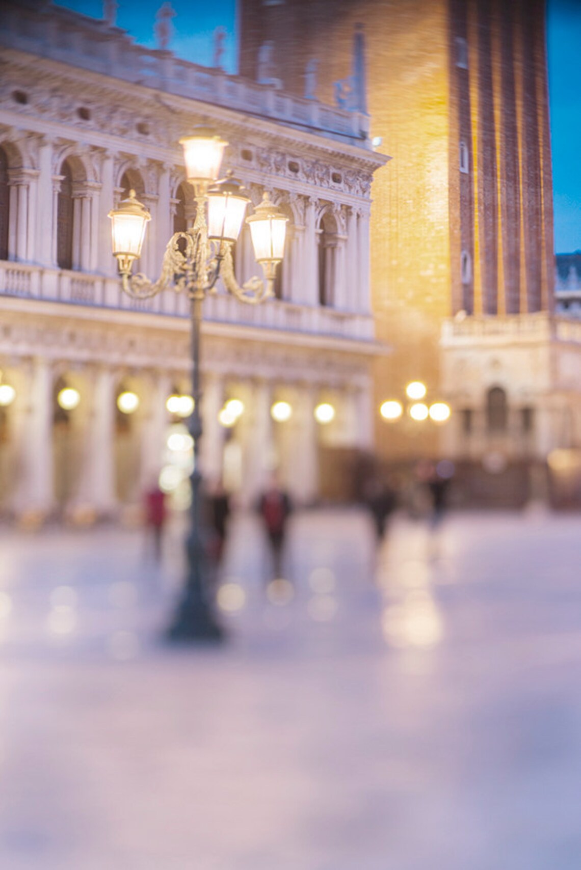 Venice Photography - Ghosts of Venice, Night in Piazza San Marco, Wall ...