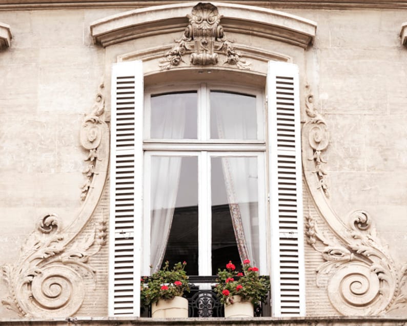 Paris Window Photography Le Fenetre French Home Decor - Etsy