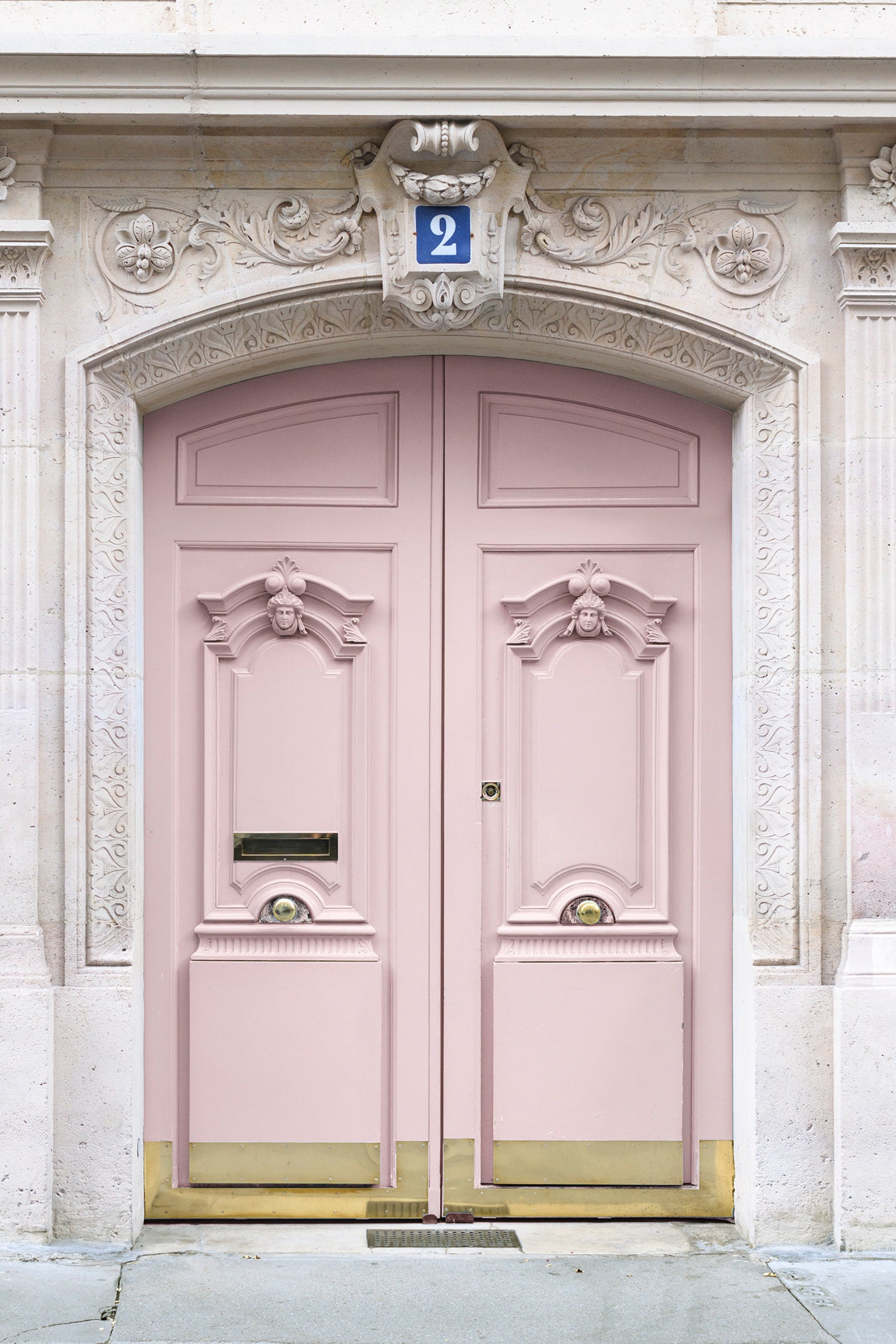 Paris Photography Iced Blush Door Paris Art Print Pastel | Etsy