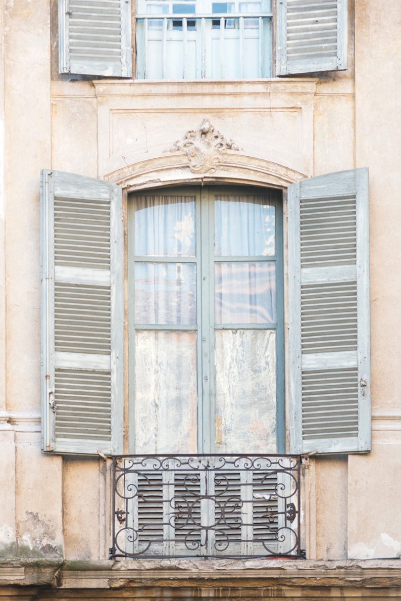 France Travel Photography Romantic Window in Aix En - Etsy