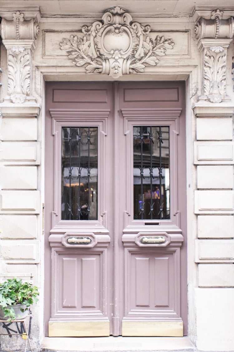 Paris Photography - Mauve Door on Rue Condorcet, Architecture ...